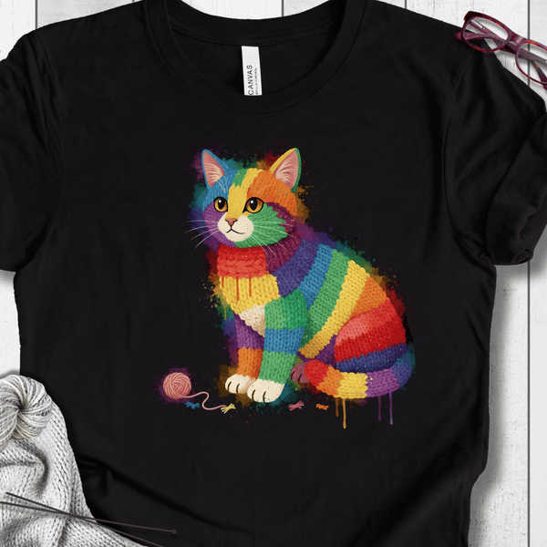 Cat Dye Splash T-Shirt – Rhapsodye Yarns